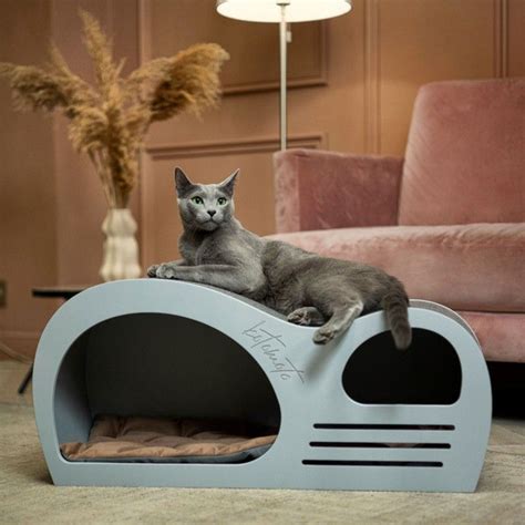 Домик дом для кошки с когтеточкой большой деревянный кошачий для кота ...