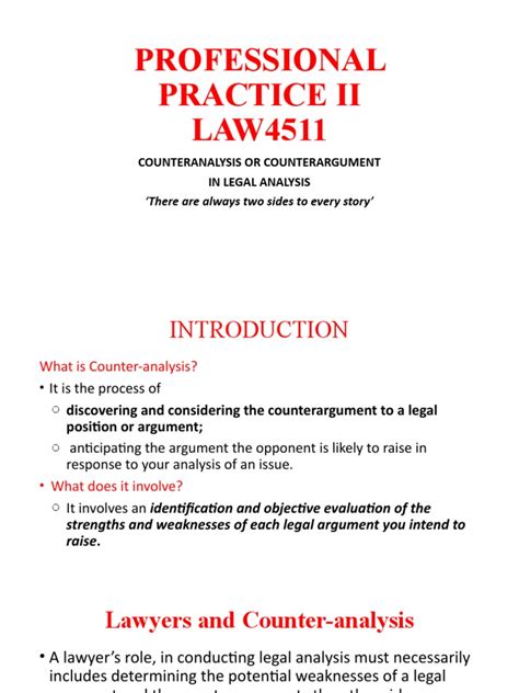 Mastering Counter Arguments In Legal Analysis Pdf Constitutionality