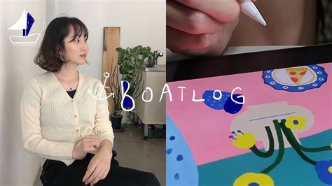 Vlog 디자이너 브이로그🎨 재택 취미생활 아이패드 그림그리기 오랜만의 출근 Youtube