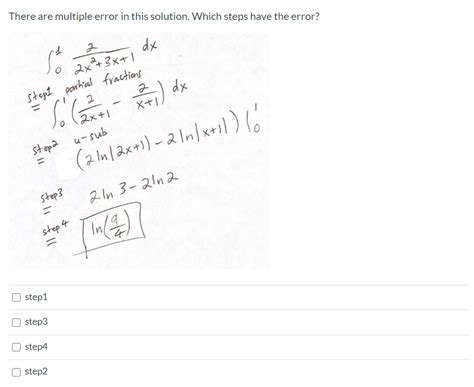 Solved There Are Multiple Error In This Solution Which