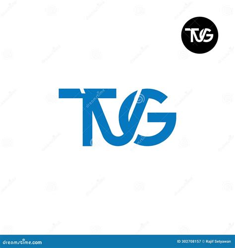 Letter Tvg Monogram Logo Design Stock Vector Illustration Of Initials
