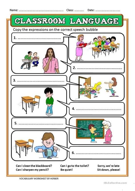 Classroom Language Ws