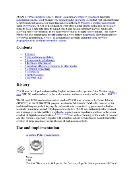 Psk31 Pdf Computer Terminal Radio Technology