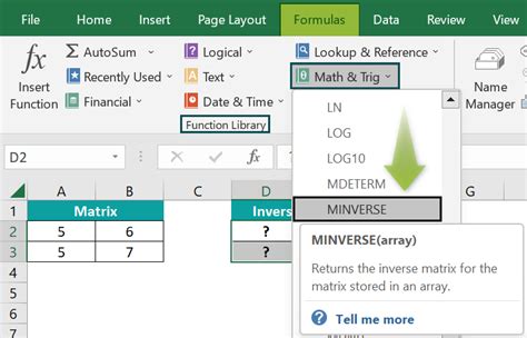 Inverse Matrix In Excel Formula Example How To Invert Matrix
