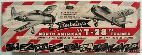 Berkeley North American T 28 Trainer Flying Model Airplane Kit