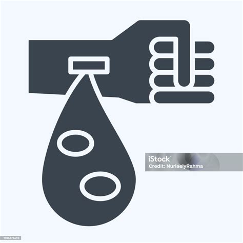 Icon Platelets Related To Blood Donation Symbol Glyph Style Simple