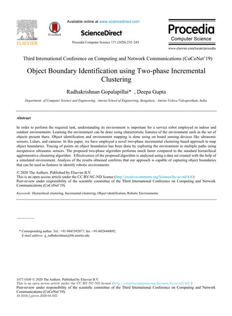 Pdf Object Boundary Identification Using Two Phase Incremental Clustering