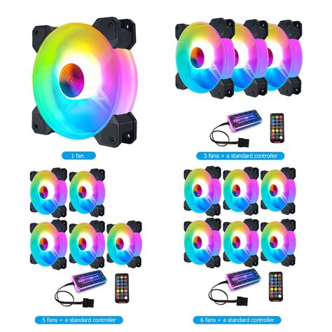 Coolmoon 120mm Chassis Rgb Cooling Fan Computer Pc Vicedeal