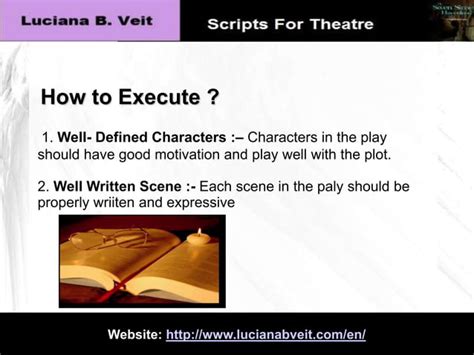 Theatre Scripts Ppt