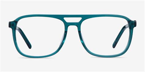 Russell Rectangle Teal Glasses For Men Eyebuydirect