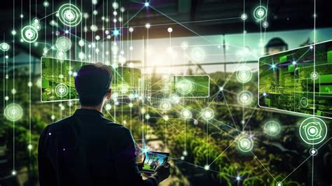 Modern Agricultural Technology Based On Smart Farming Stock Footage