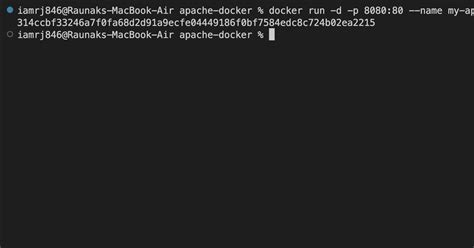 Docker Setting Apache