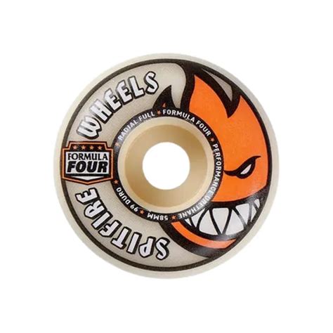 Spitfire Formula Four F4 Radial Full Skateboard Wheels 60mm X 99a