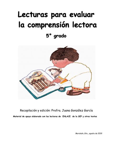 Comprension Lectura Quinto Grado Elprofe20