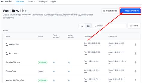 Create A New Workflow 101