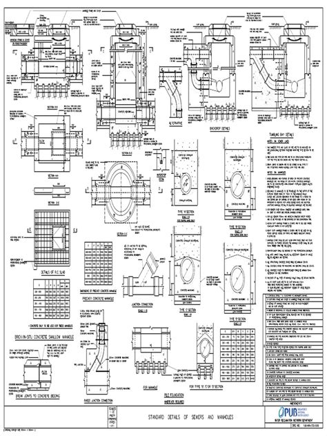 2019 Standard Drawings For Sewerage Works Pub Wrn Std 001b All Pdf