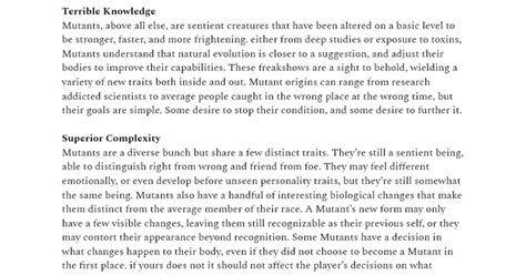 The Mutant Class Looking For Mutation Ideas Rdnd