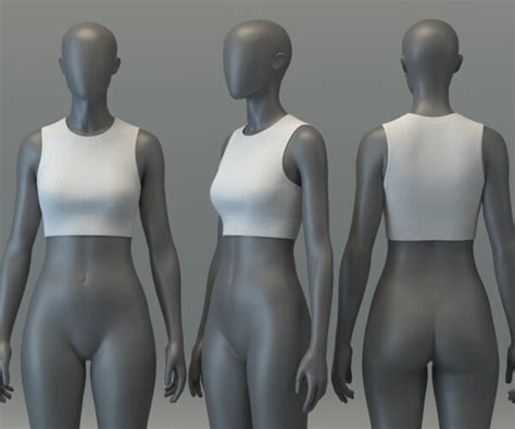 Artstation Sleeveless Crop Sweater Resources