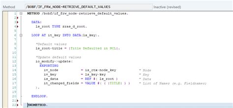 SAP ABAP Central Use Of Node Class In BOPF