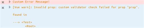 Custom Validation Message For Props · Issue 6496 · Vuejsvue · Github