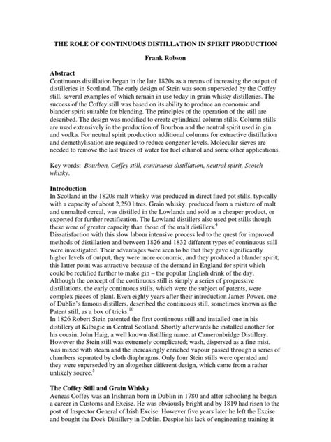 Ethanol Rectification Pdf Whisky Distillation