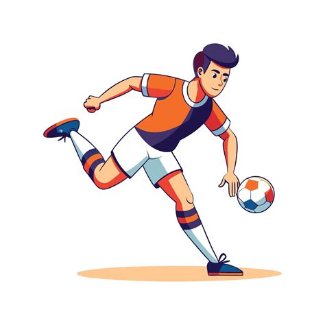 Football Player Grabbing Pass With One Foot 57238883 Vector Art At Vecteezy