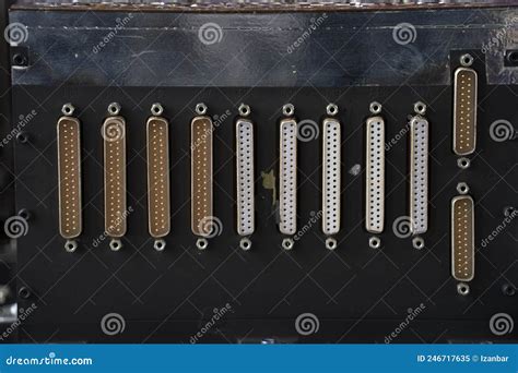 Old Technology Cable Connectors Close Up Stock Image Image Of Old Technology Cable Connectors Close Up Stock Image Image Of