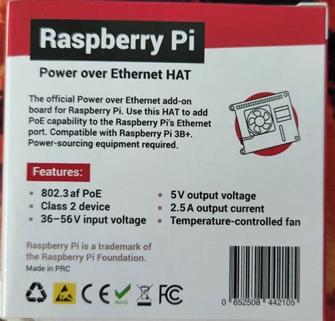 Poe Hat Pi Raspberry Pi