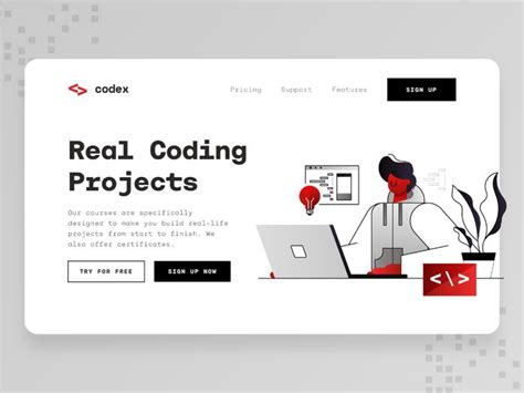 programming course landing page website design services web design