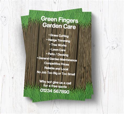 Garden Path Leaflets Customise Online Plus Free Delivery Putty Print