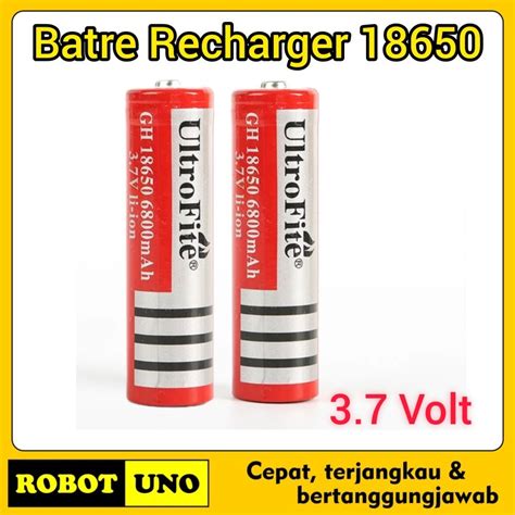 Jual Baterai Li Ion Rechargeable Ultrofite Volt V Li Ion Shopee Indonesia