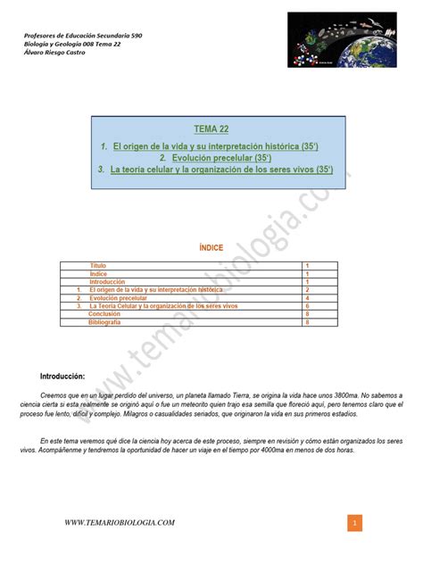 Tema 22 Lomloe 2023 2024signed Pdf Organismos Biología Celular