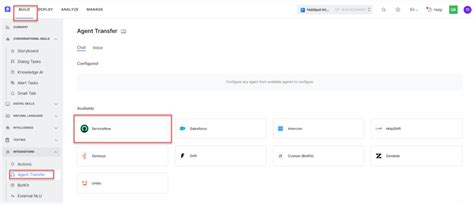 Configuring The ServiceNow Agent Tokyo And Lower Versions Kore Ai Documentation