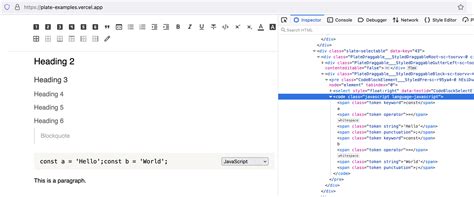 Code Block Renders Incorrectly On Playground Causing Crash · Issue 2331 · Udecodeplate · Github
