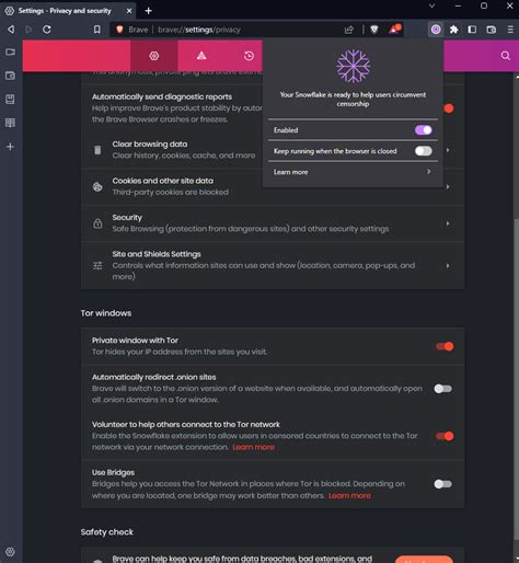 Promoting The Snowflake Extension In Brave · Issue 25315 · Bravebrave