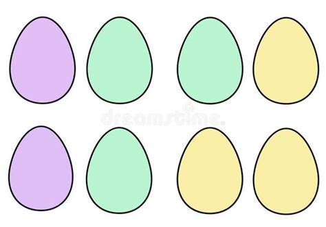 Pastel Easter Egg Clipart Stock Vector Illustration Of Oval 369205911
