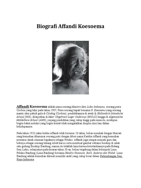 Biografi Affandi Koesoema Pdf