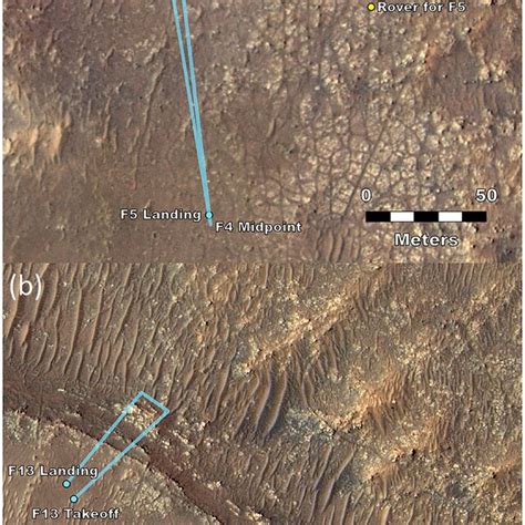 Flight Geometry Locations For Flights A 35 And B 13 Are Shown For