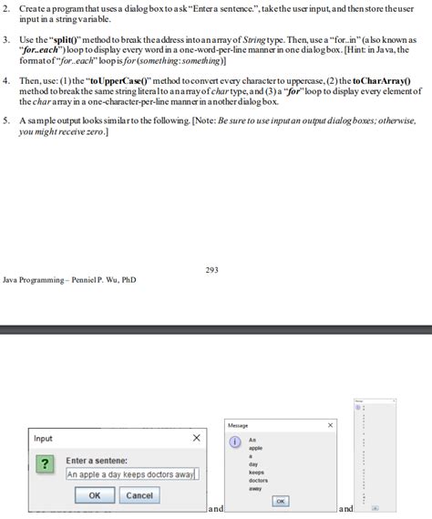 Solved 2 Create A Program That Uses A Dialog Box To Chegg Com