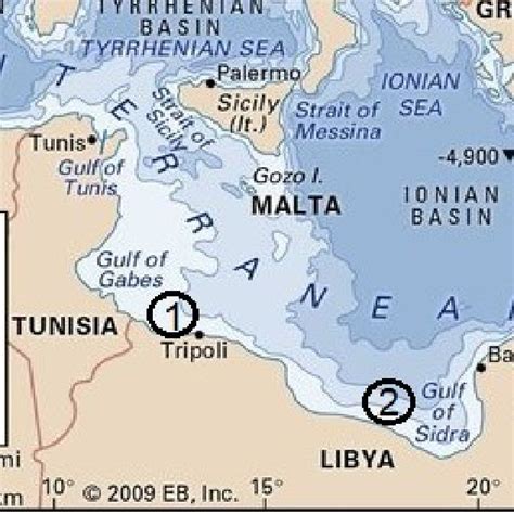 Main Turtle Marine Areas In Libya 1 Extension Of Gabes Gulf Shallow Download Scientific