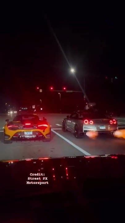 Gtr Vs 765lt Flames Anime Luxury Jdmculture Gtr Mclaren Shorts Shortsfeed Youtube