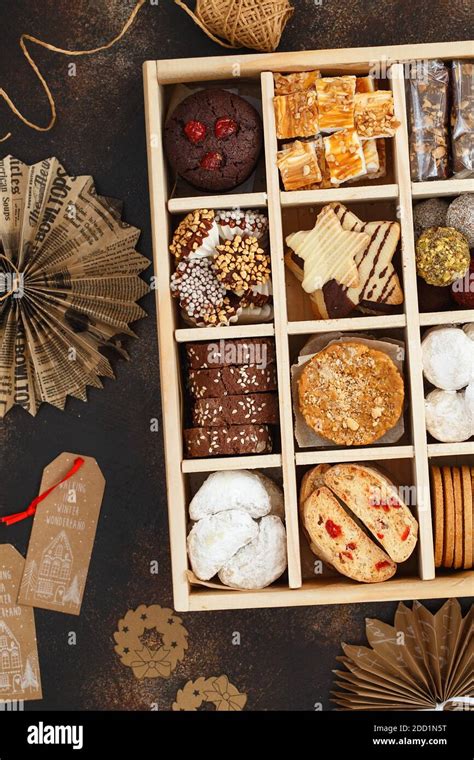 Christmas Shortbread Biscuits Cookies Assortment Holiday Cookie Box