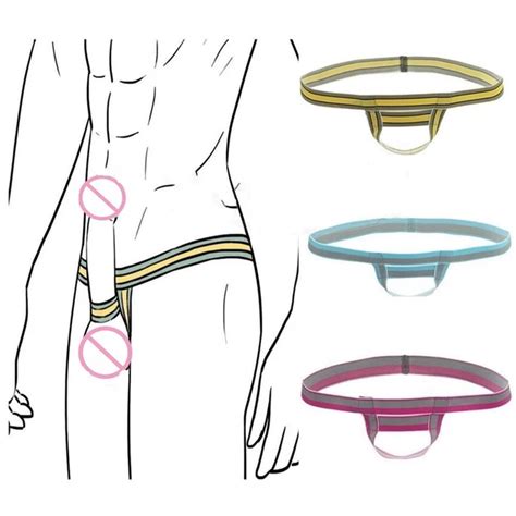 Mens Jockstrap Bulge Pouch G String Thong Harness Bandage Briefs