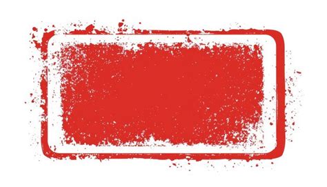 Red Rectangular Stamp With White Border Premium Ai Generated Image