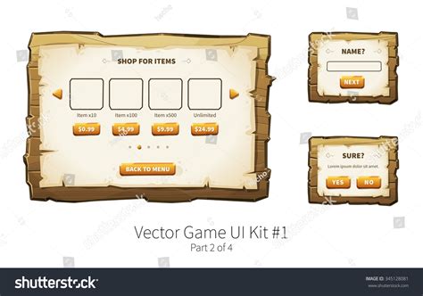 vector graphical user interface ui gui stock vector royalty free