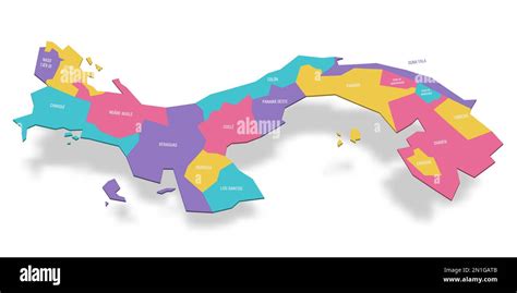 Large Detailed Political And Administrative Map Of Panama