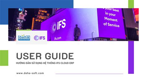 Ifs Cloud Erp User Guide Deha Digital Solutions