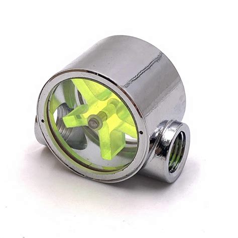 Water Flow Indicator Standard Female To Female Thread Sight Flow Indicator Water Cooling Flow
