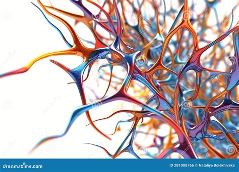 Colorful Synapses Of Neural Communication In The Human Brain The Human