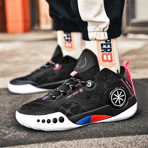 Mens Basketball Shoes Breathable Men Sports Shoes High Quality Black